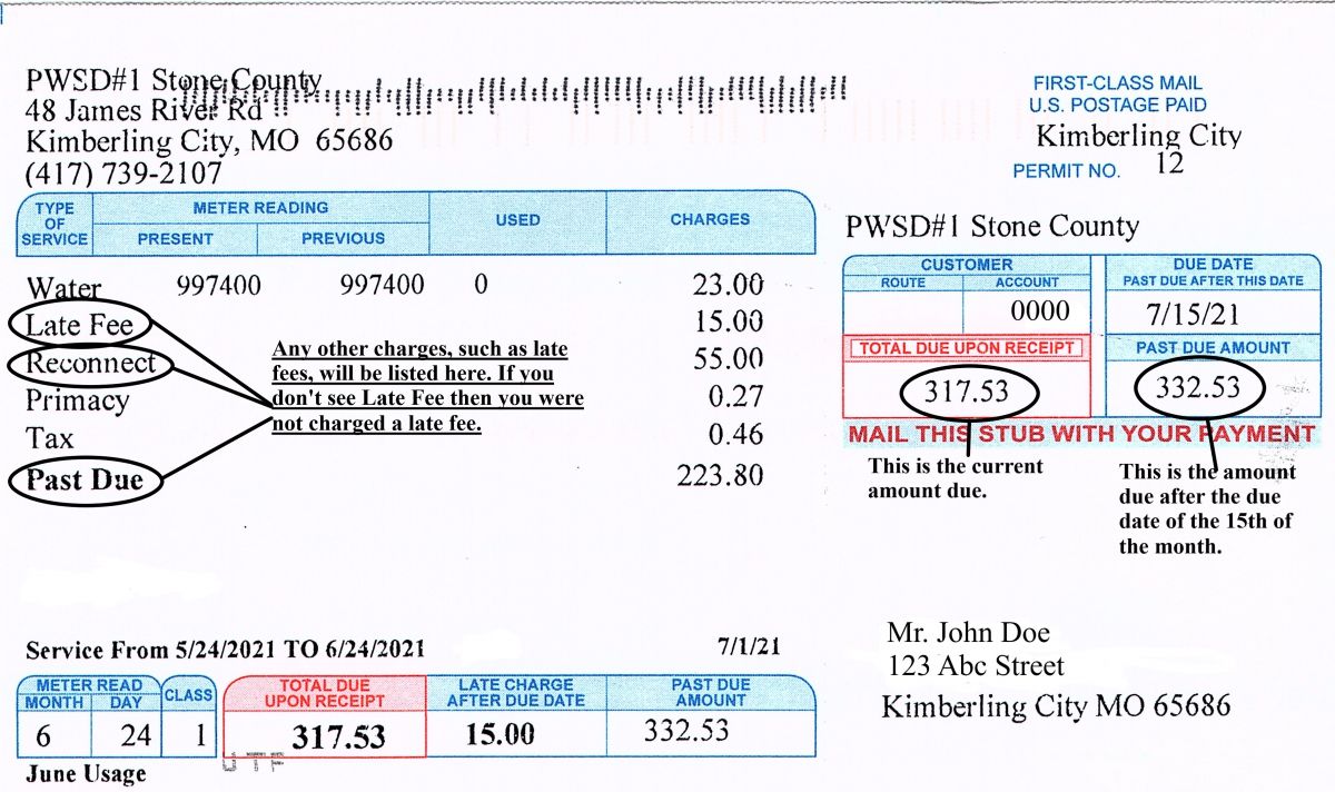 Bill Payment | PWSD 1 of Stone County